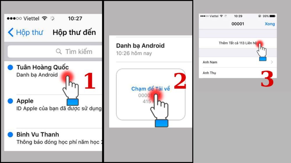 4 Cách chuyển danh bạ từ Android sang iPhone nhanh